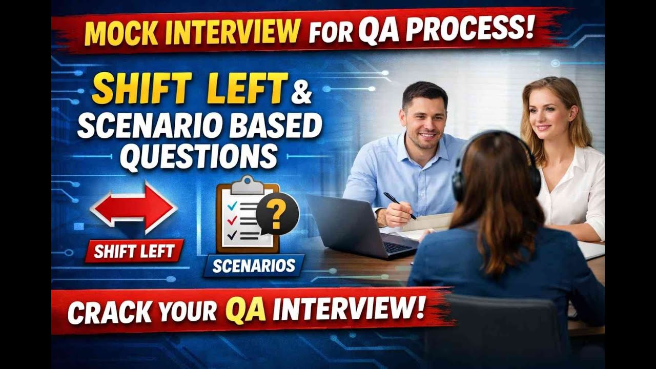 QA Mock Interview: Shift-Left Approach + Scenario-Based Questions - YouTube