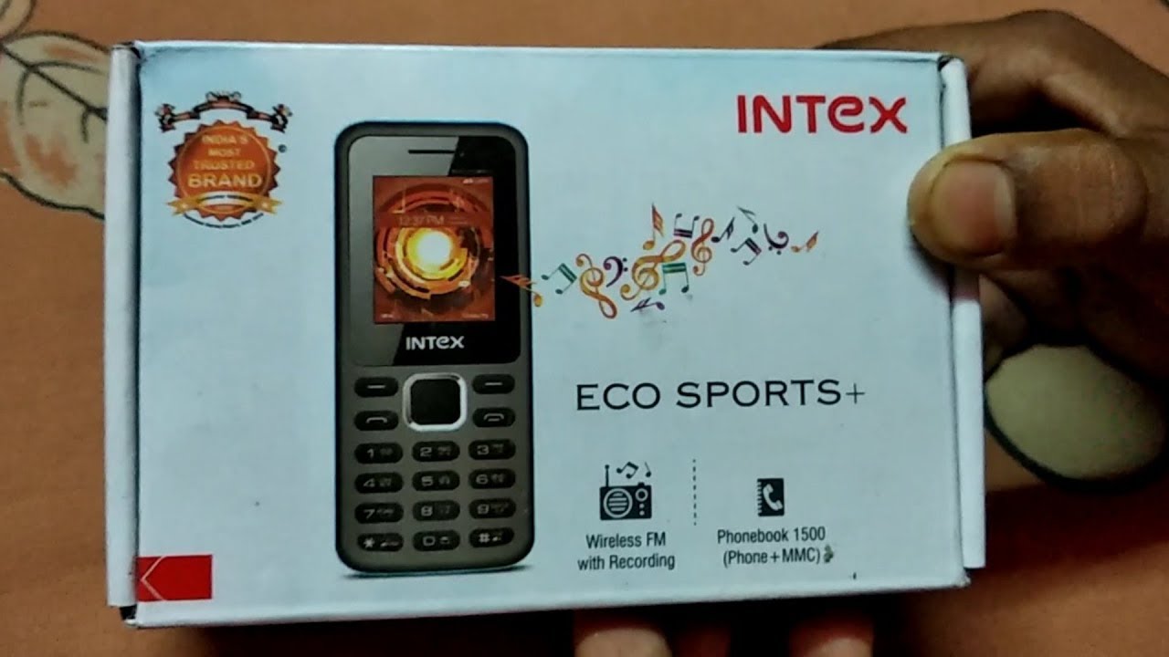 INTEX ECO SPORTS+ feature phone or keypad phone price Rs.684/= Unboxing ...