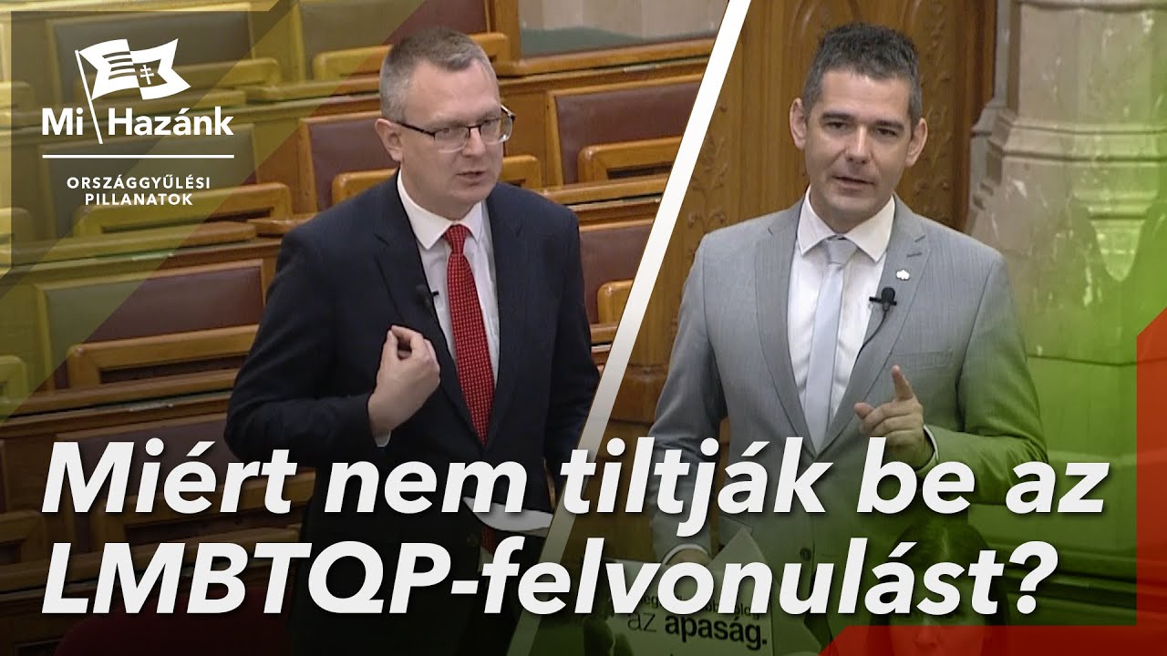 Miért az ellentüntetést tiltják be az LMBTQP-propagandafelvonulás helyett? - YouTube