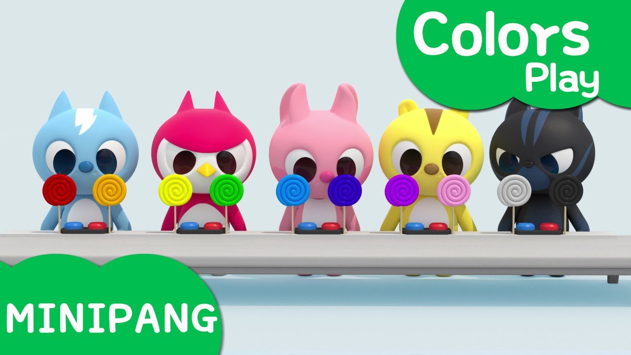 Learn colors with Miniforce | Eating Colored Candy | Color candy ...