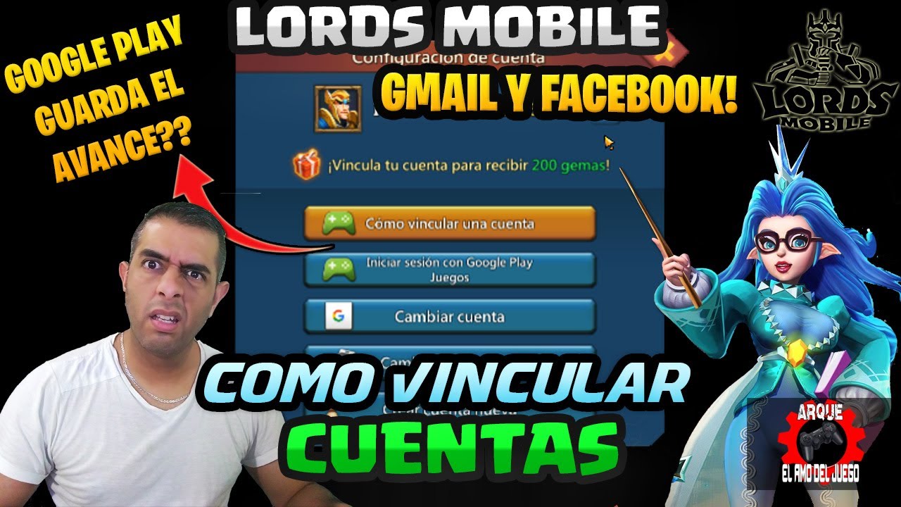 COMO VINCULAR CUENTA DE LORDS MOBILE 😲🔓⁉️ - YouTube