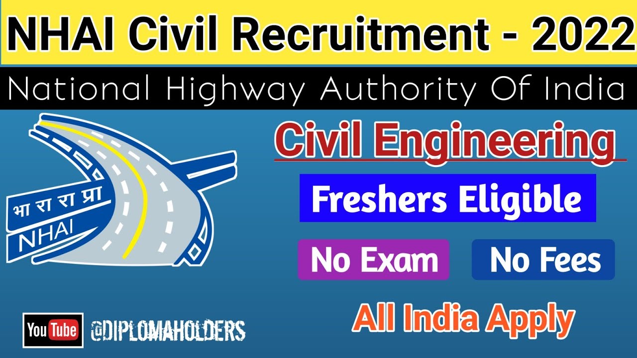 NHAI National Highway Authority Of India Recruitment 2022 Civil nhai-national-highway-authority-of-india-recruitment-2022-civil