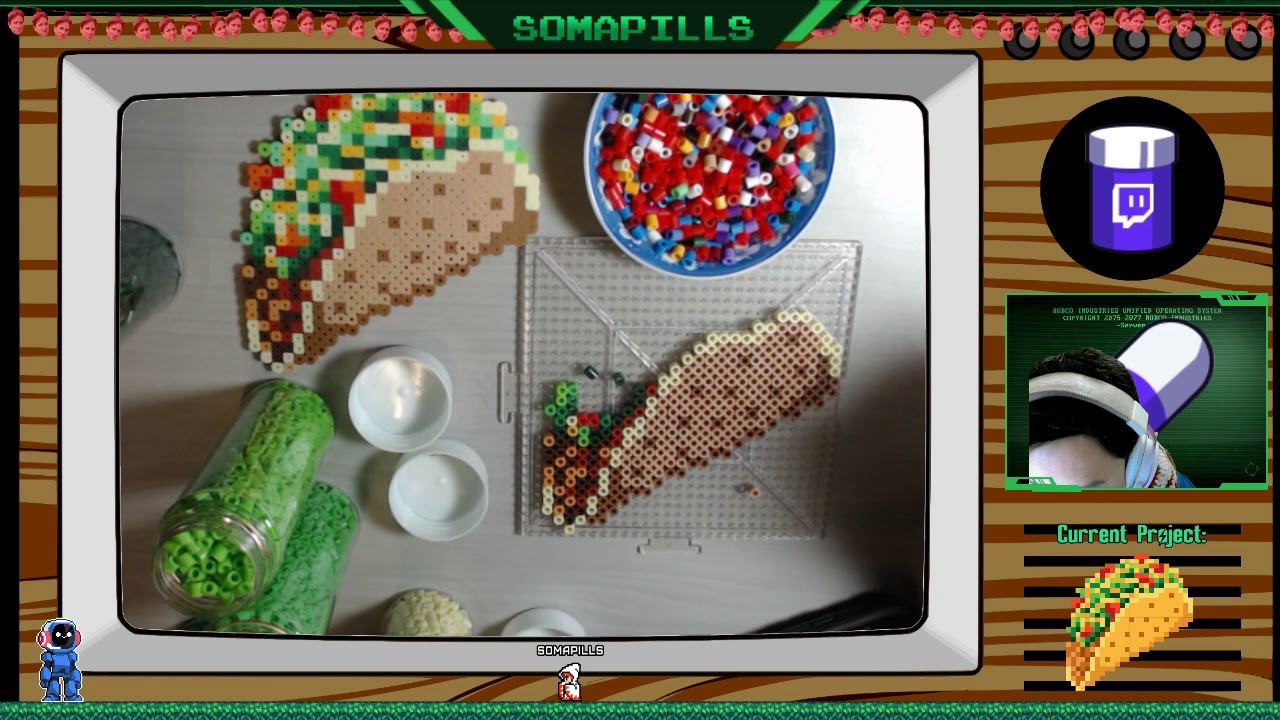 Taco Perler Beads w/ Soma Pills - YouTube