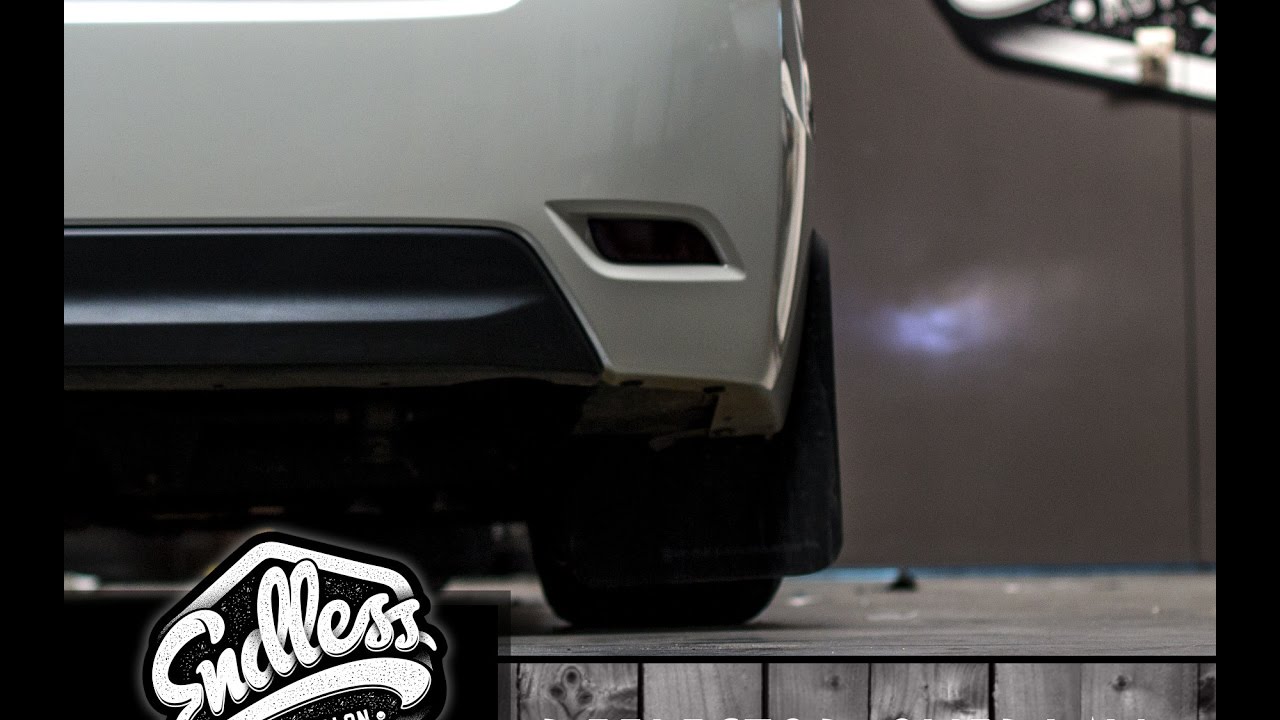 DIY install rear bumper deflector overlays on 13 Impreza - YouTube