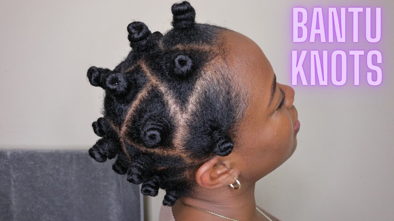 Bantu Knots On Unstretched 4C Natural Hair Tutorial – EBRX