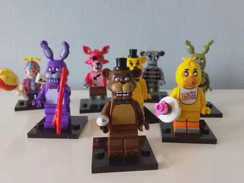 Reviewing Knockoff LEGO Five Nights At Freddy's Minifigures - YouTube