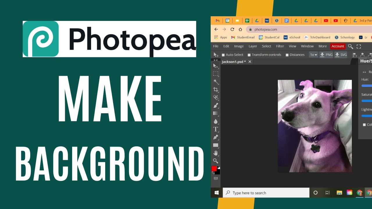 How To Make Background Transparent in PhotoPea - YouTube