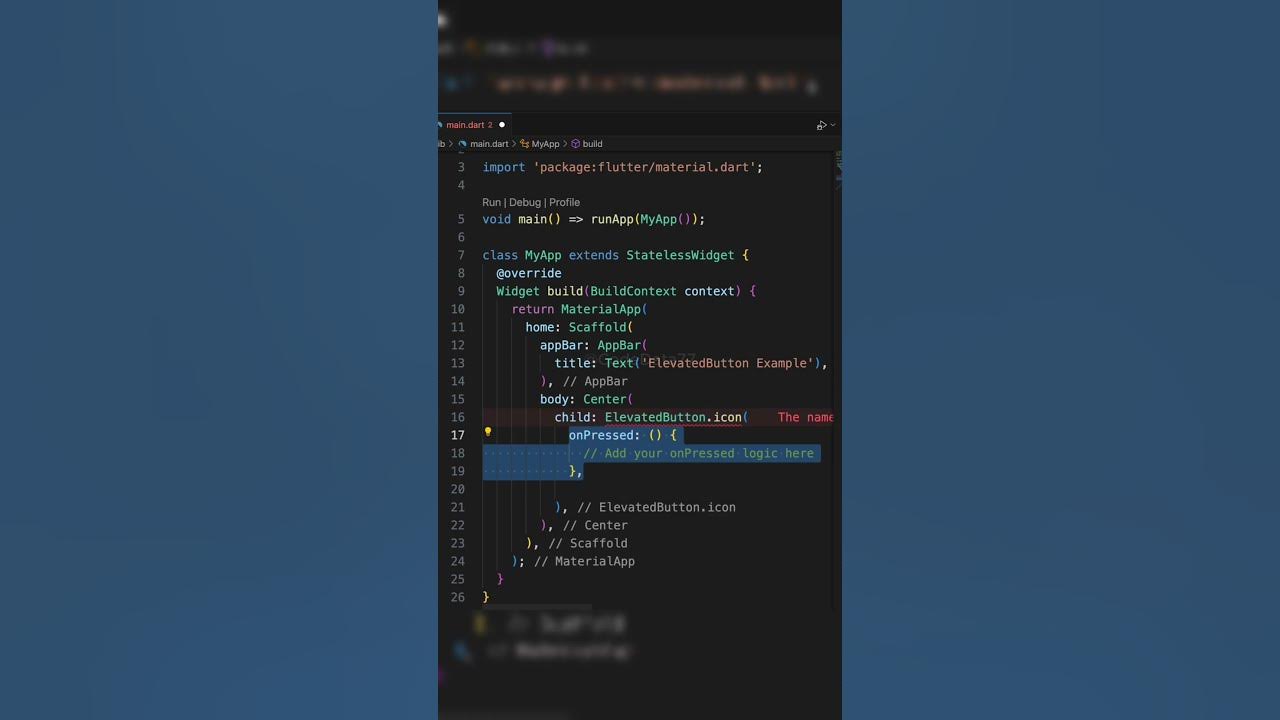 Elevatedbutton I Elevatedbutton With Icon Flutter Coding Flutterwithfun Youtube