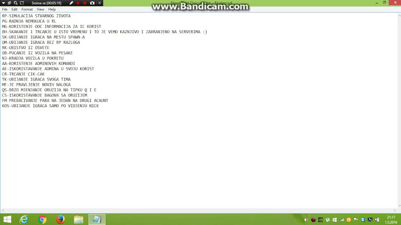 Tutorijal broj 1EP:Sva RP pravila za SAMP $Bosanski Gameplay$ - YouTube