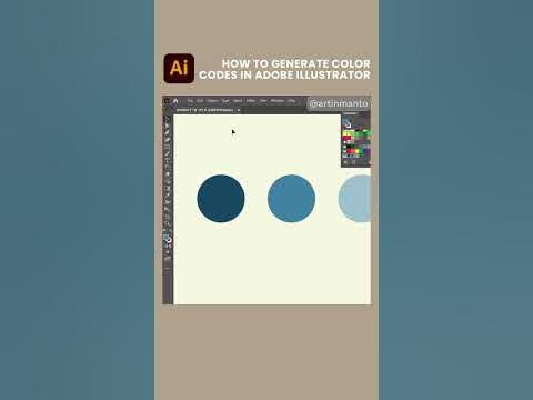 How to generate color codes in Adobe Illustrator | Cách tra mã màu ...