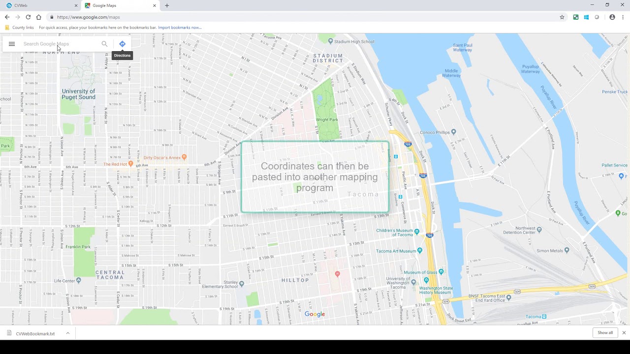 CVWeb Get Coordinates - YouTube