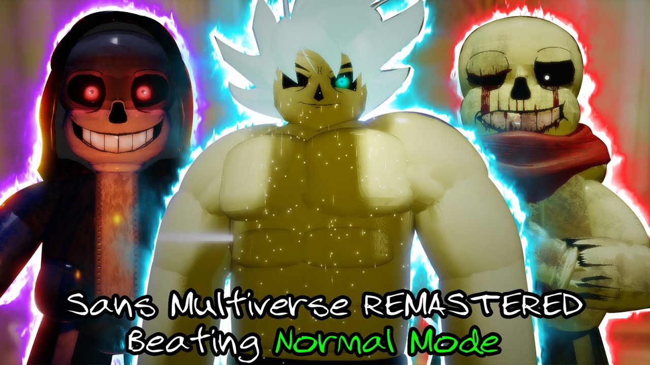 NEW VERY COOL GAME!!! Sans Multiverse REMASTERED Beating Normal Mode ...