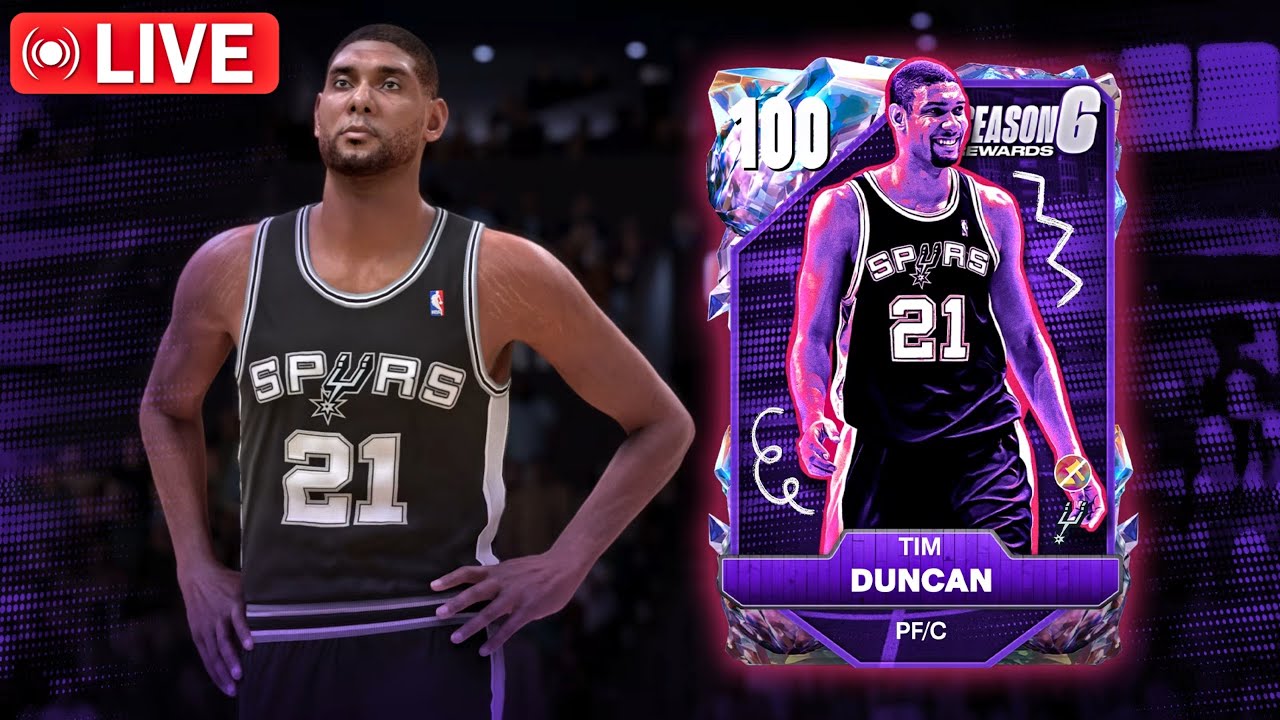 100 OVERALL TIM DUNCAN IS THE LEVEL 40 REWARD, ITS OFFICIAL! NBA 2k25 ...