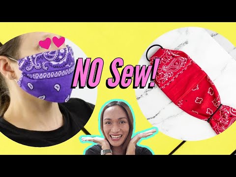 DIY Face Mask NO Sew NO Pattern | CDC Approved Face Mask | Quick & Easy ...