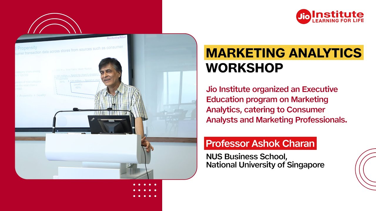 Marketing Analytics Workshop I Jio Institute - YouTube