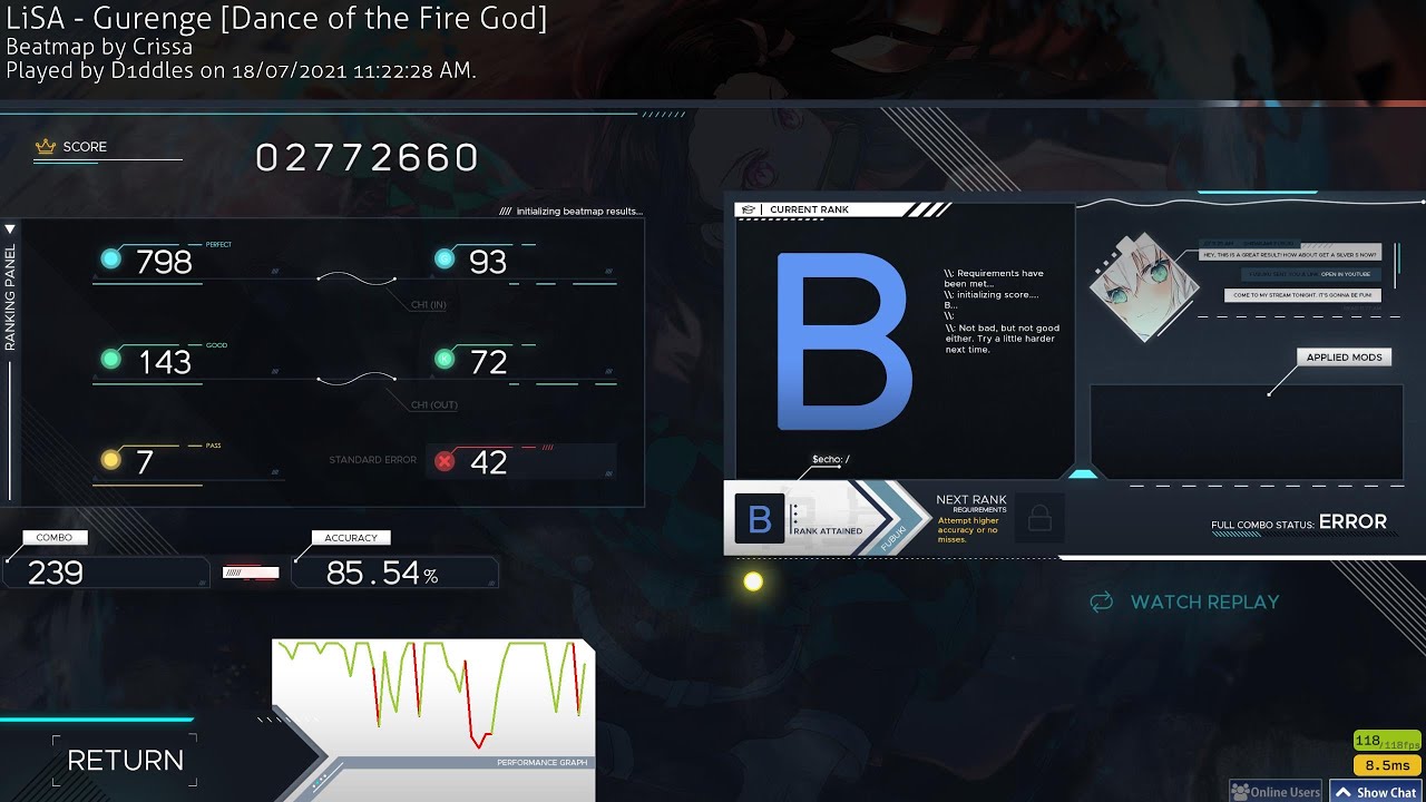 osu! | 6.85 star Finger Control Map - Gurenge - YouTube