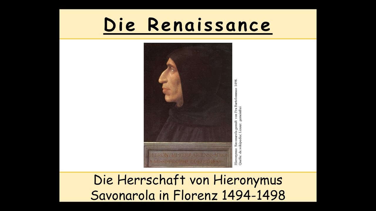 Savonarola und seine Herrschaft über Florenz 1494-1498 (Medici ...