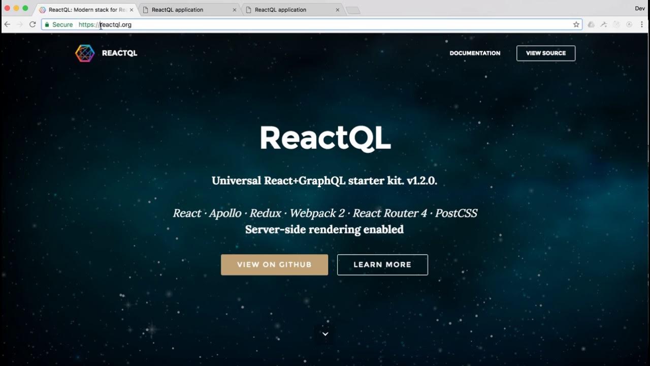 ReactQL - Starter kit for React+GraphQL - YouTube