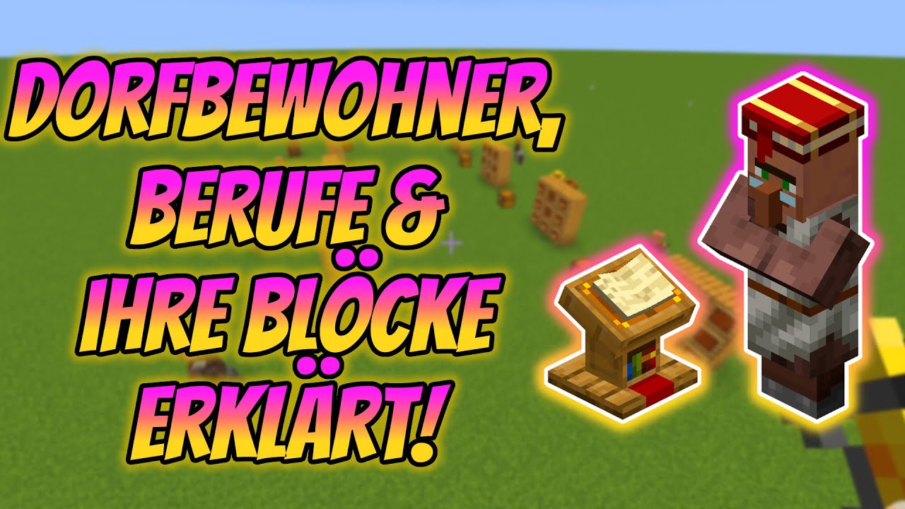 Minecraft Dorfbewohner Beruf wechseln - Job Blöcke & ihre Funktion ...