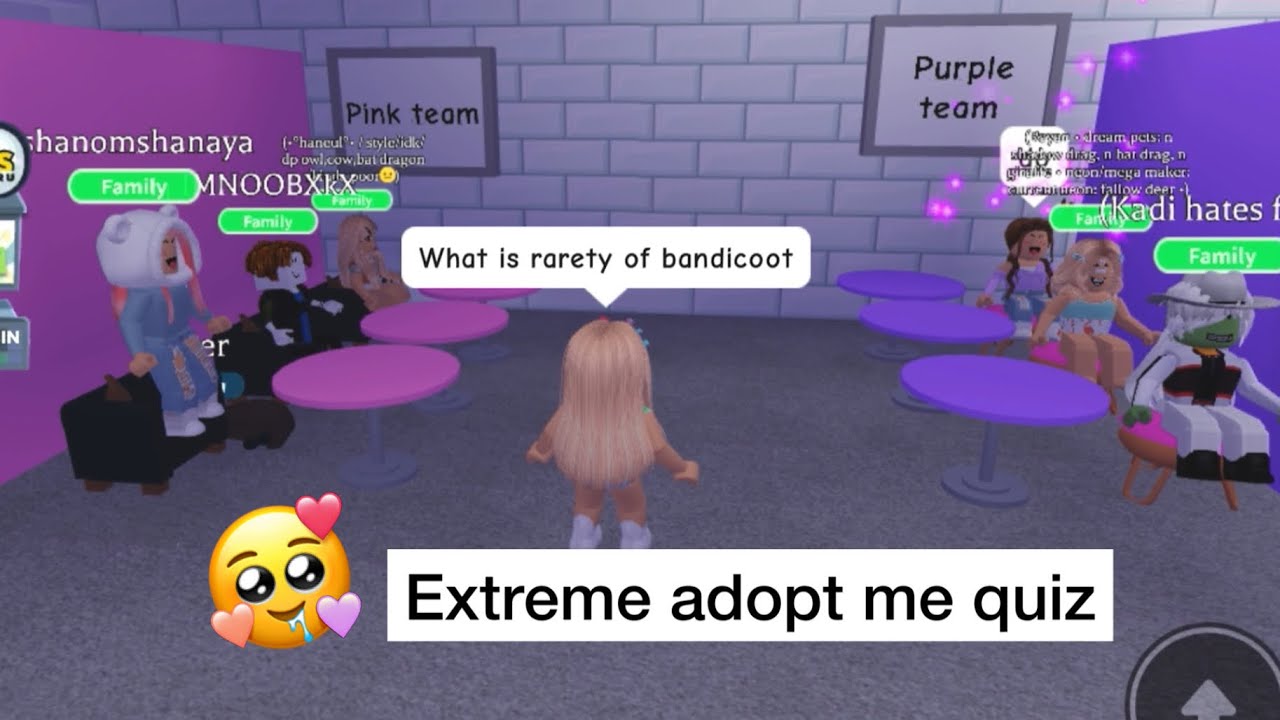 Extreme Adopt me Quiz challenge *Amazing prize* | Roblox *unbelievable ...