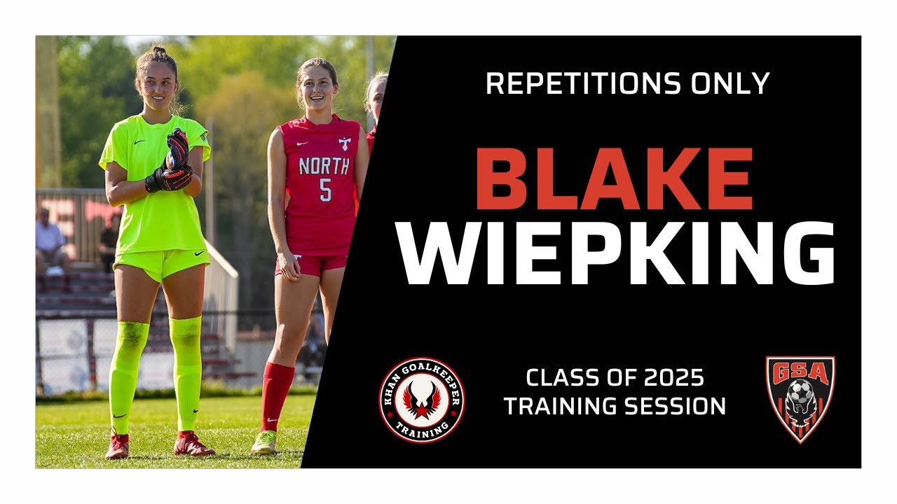 Goalkeeper Training Session | Blake Wiepking | Repetitions Only | 4/20 ...