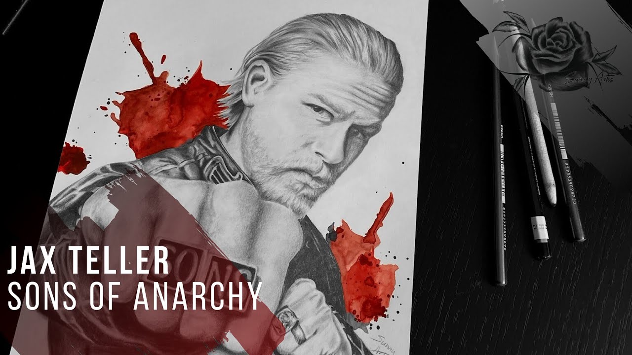 Realistic Jax Teller Portrait - Sons of Anarchy | Pencil Drawing - YouTube