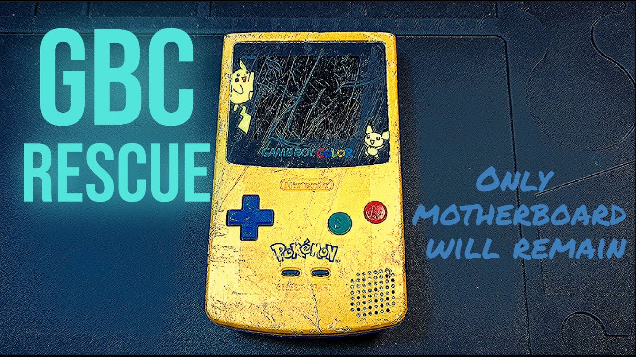 GBC IPS screen + USB-C + Li-ion battery - YouTube