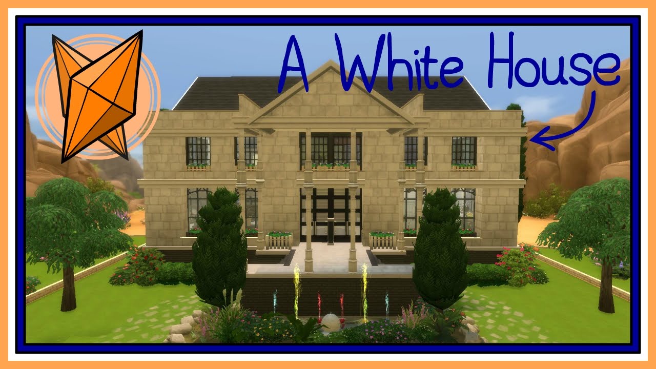 The Sims 4 House Building 11 - A White House - YouTube