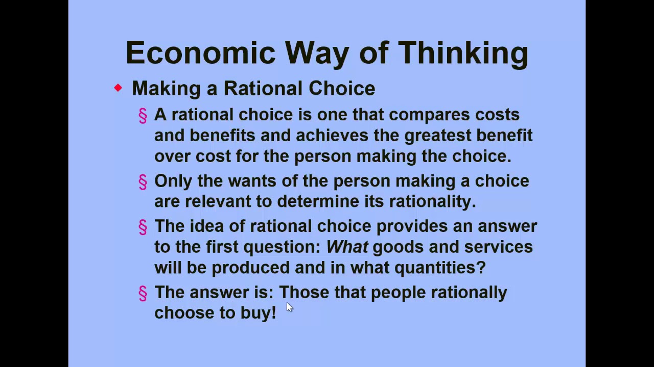 Casharka 9aad People Make Rational Choices Chapter 1 Microeconomics ...