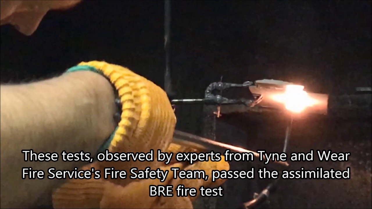 Fire testing cladding used on high rise blocks in Newcastle - YouTube