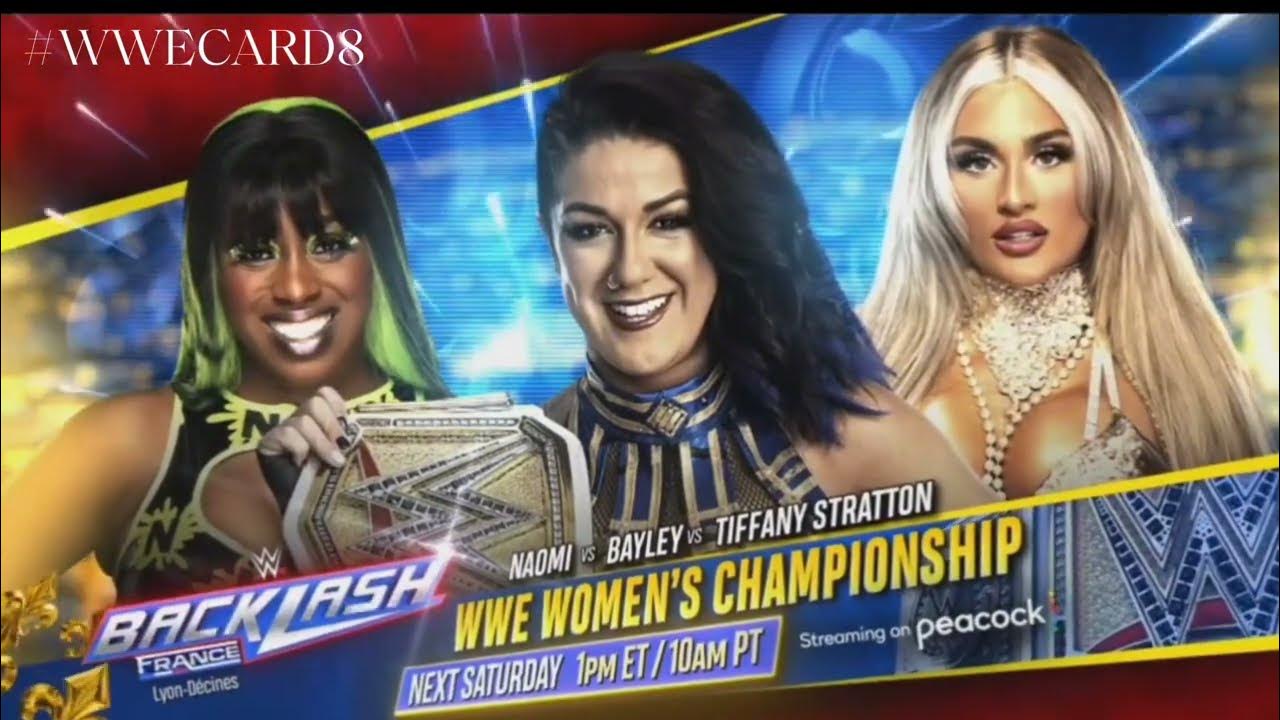 WWE Official BackLash Match Card - YouTube