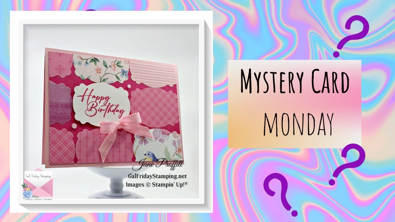 New Color and Stamp Set for Mystery Card Monday - YouTube
