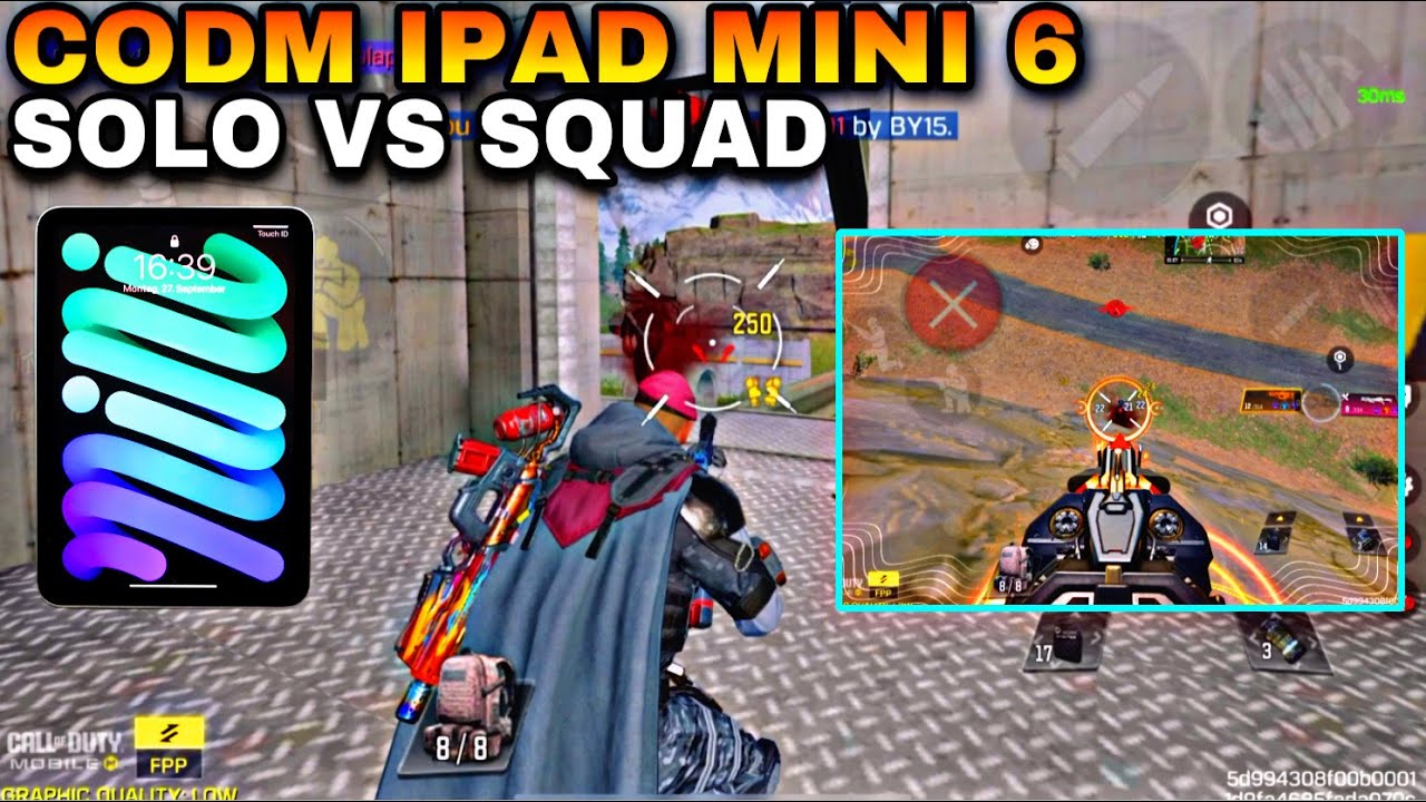 CALL OF DUTY MOBILE GAMEPLAY ON IPAD MINI 6 A15 BIONIC 256 STORAGE ...