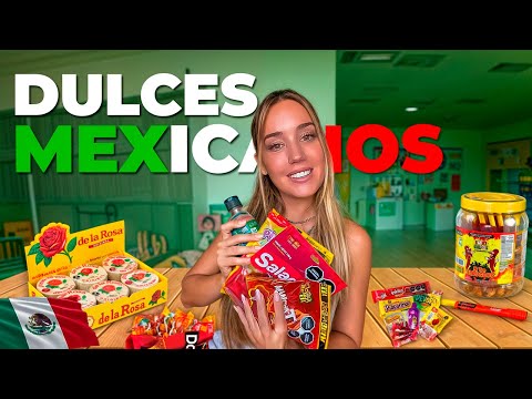 MI PRIMERA VEZ PROBANDO DULCES MEXICANOS 🇲🇽 | LLUNA CLARK