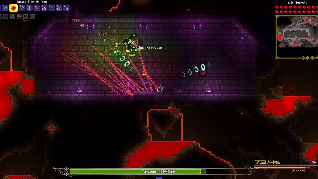 Terraria Calamity Mod: Viscount Fight with a Mage - YouTube