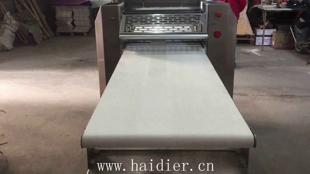 automatic dough sheeter on working - YouTube