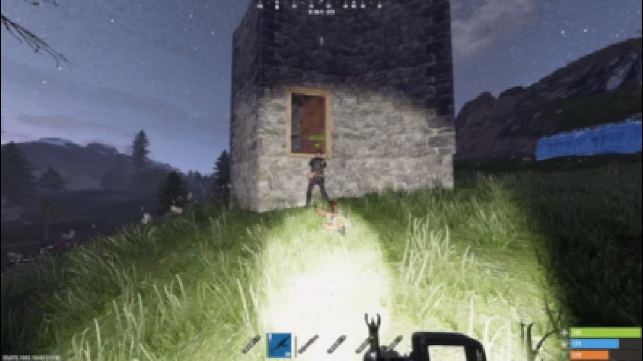 Raiding to loaded base on Rust - YouTube