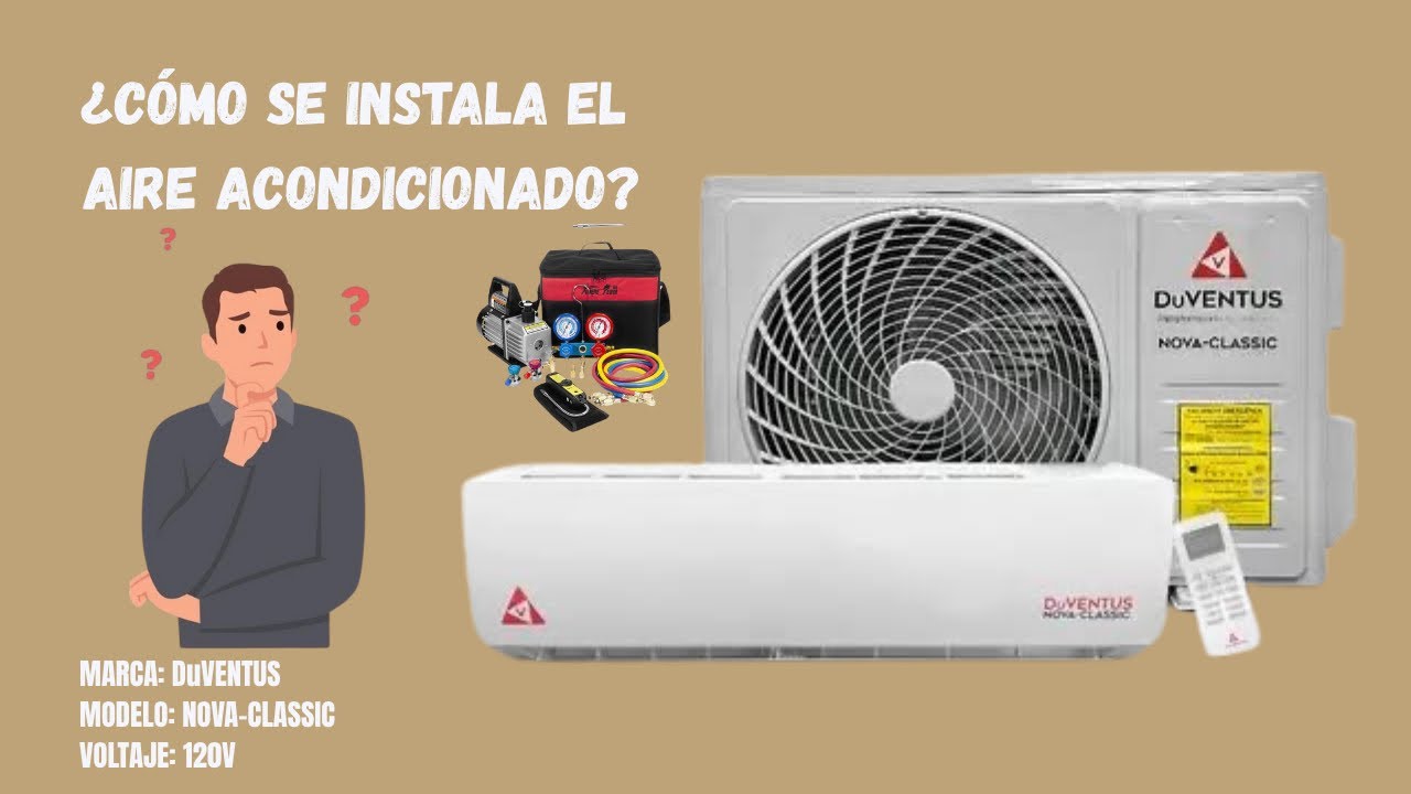 Instalación de aire acondicionado DuVENTUS NOVA - CLASSIC, Pasos a ...