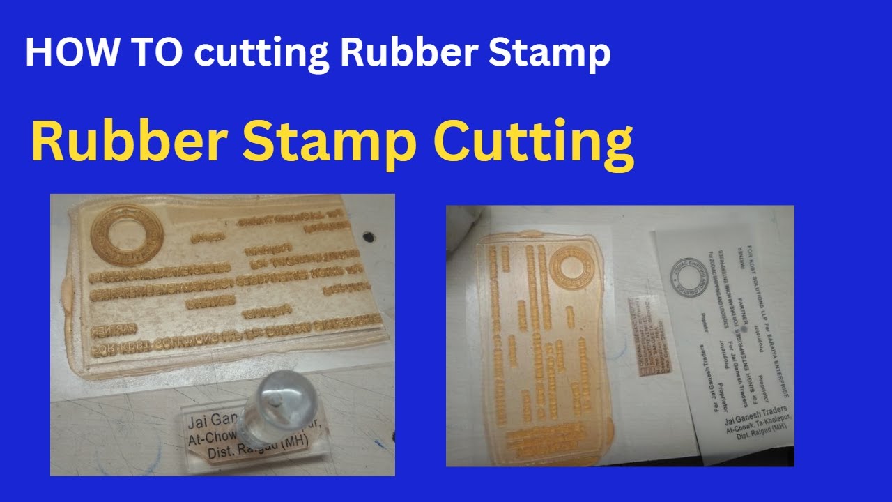 Rubber Stamp Cutting || How to rubber stamp cutting and pasting | - YouTube