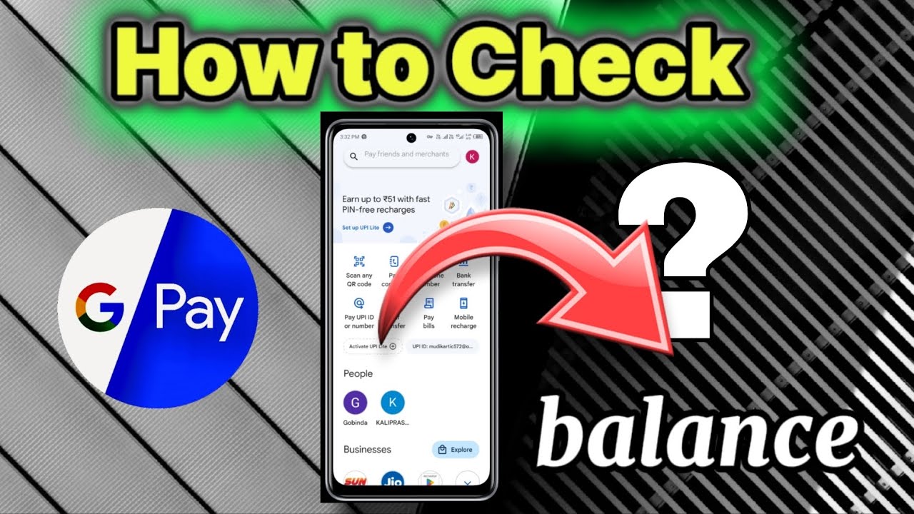 Google pay check balance check kaise karenge 2024 Google Pay प्रति ...