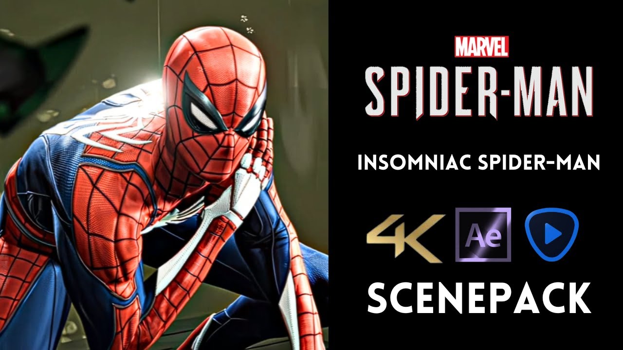 MARVEL'S SPIDER-MAN (2018) | FOR EDITS | 4K ENHANCED SCENEPACK - YouTube