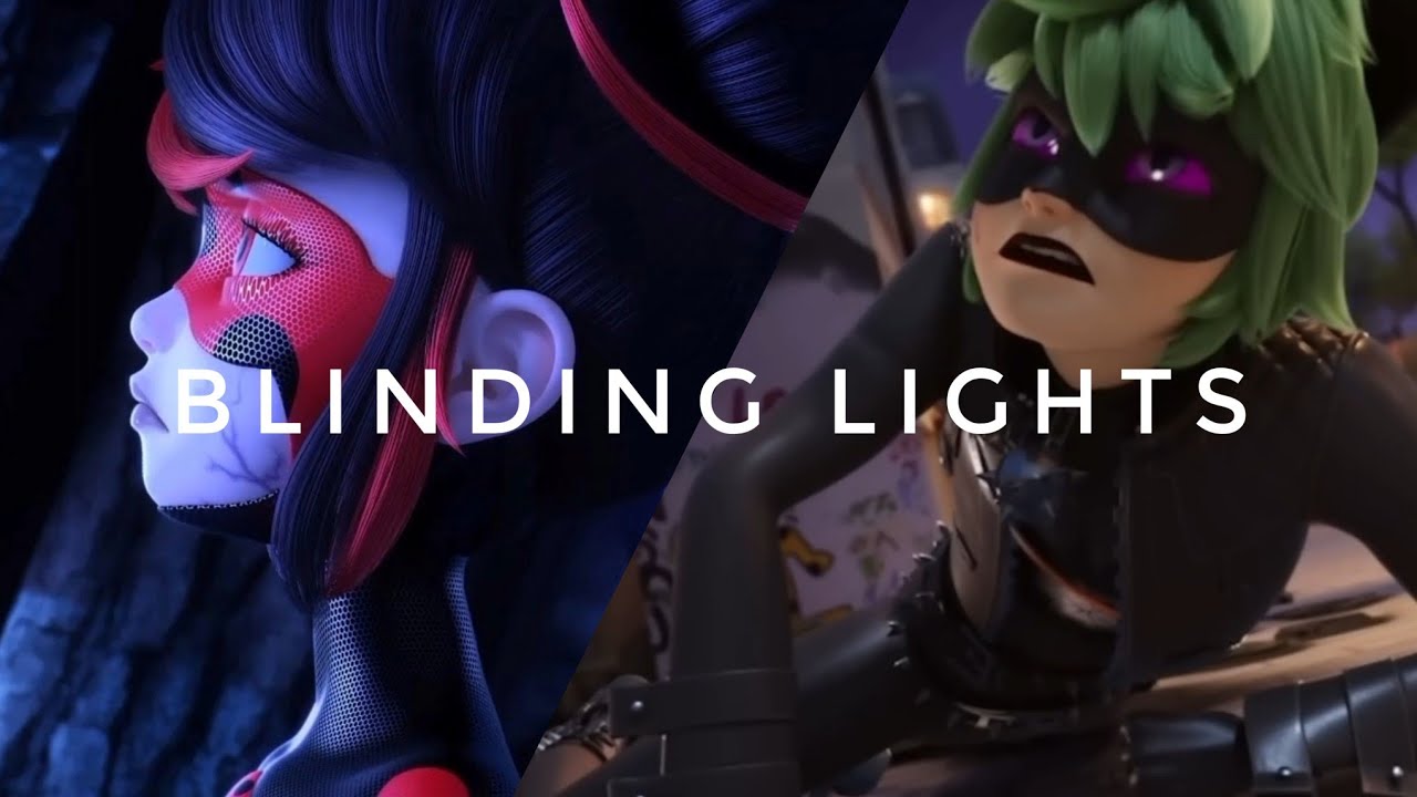 Miraculous Ladybug AMV | Shadybug and Clawnoir 🖤 | Blinding lights ...