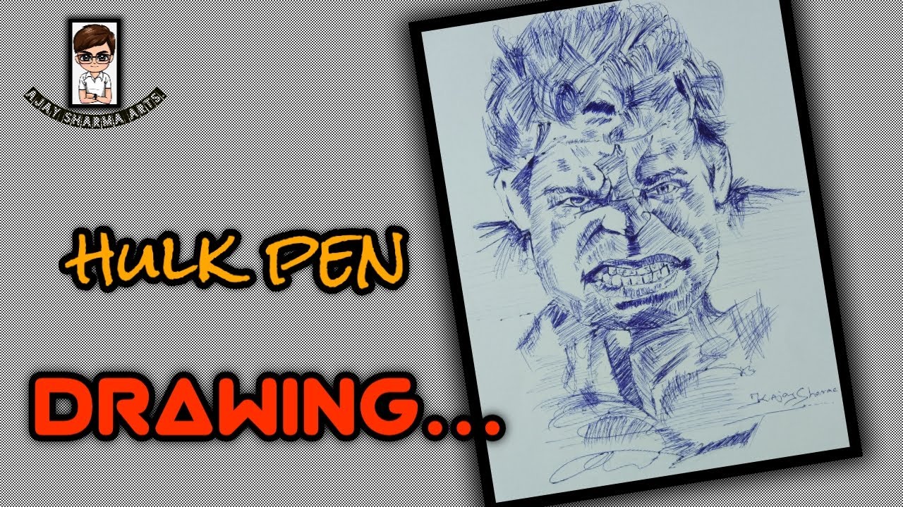 Hulk pen dawing || beautiful easy drawing || by Ajay sharma arts ...