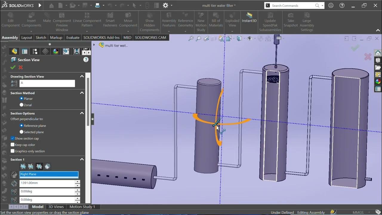 HOW TO ANIMATE FLUID(WATER) FLOW IN SOLIDWORKS USING ANIMATION PART 1 - YouTube