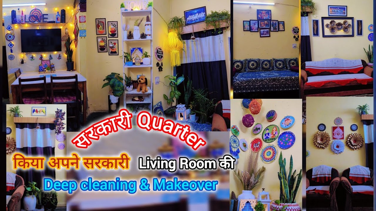 Government Quarter Makeover | Living Room Deep Cleaning & Makeover ...