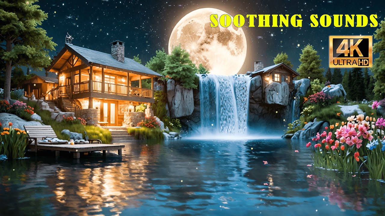 Sleep Deep Tonight | Gentle Piano with Natural Water Sounds - YouTube