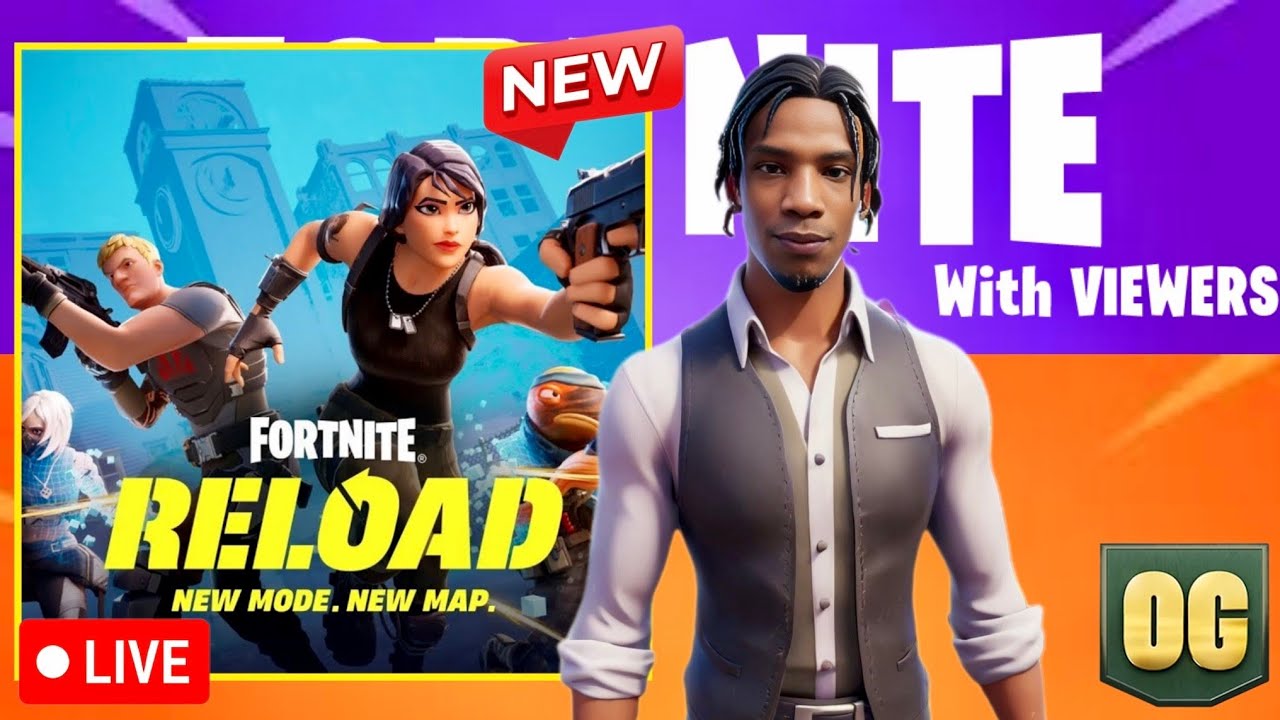 (LIVE) FORTNITE RELOAD FOR 24 HOURS + VIEWER GAMES! - YouTube