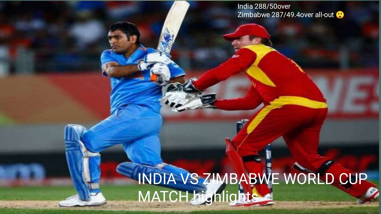 IND vs Zimbabwe World Cup match highlights 2015😲😲 - YouTube