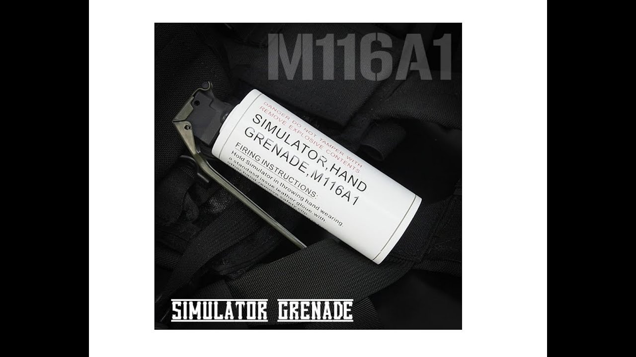 M116A1 Simulator Hand Grenade Dummy - YouTube