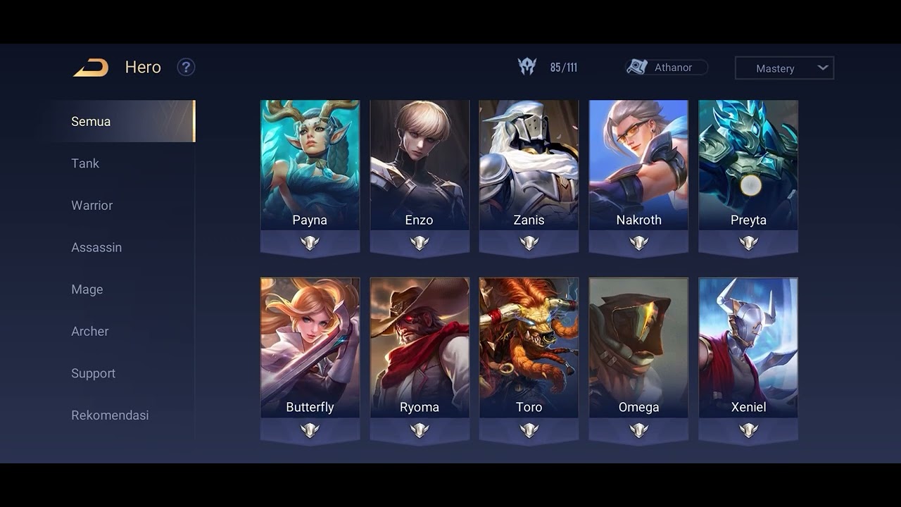 LIST OF HERO/SKIN THAT I HAVE IN AOV!! - YouTube